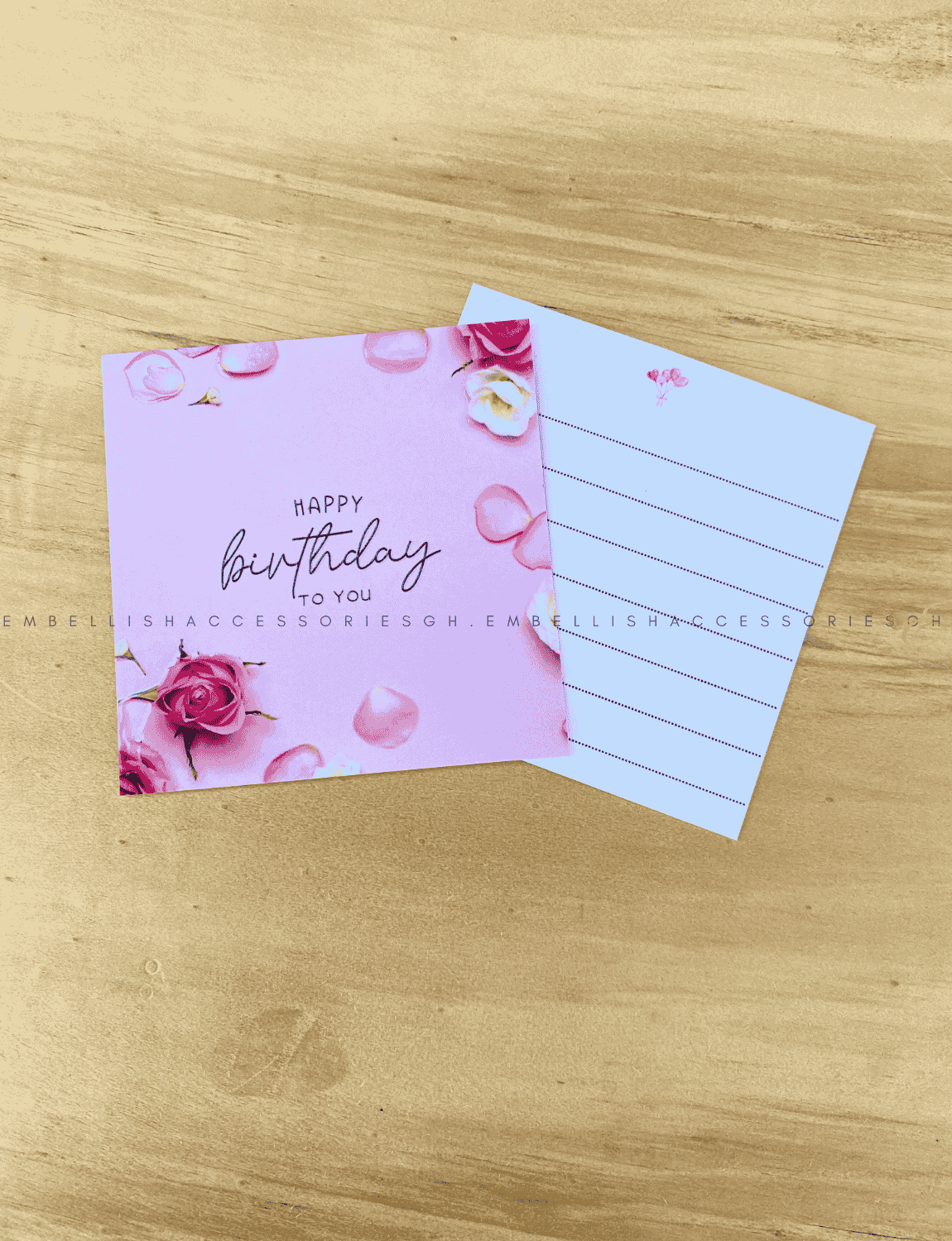 Mini Birthday card - Embellish Accessories