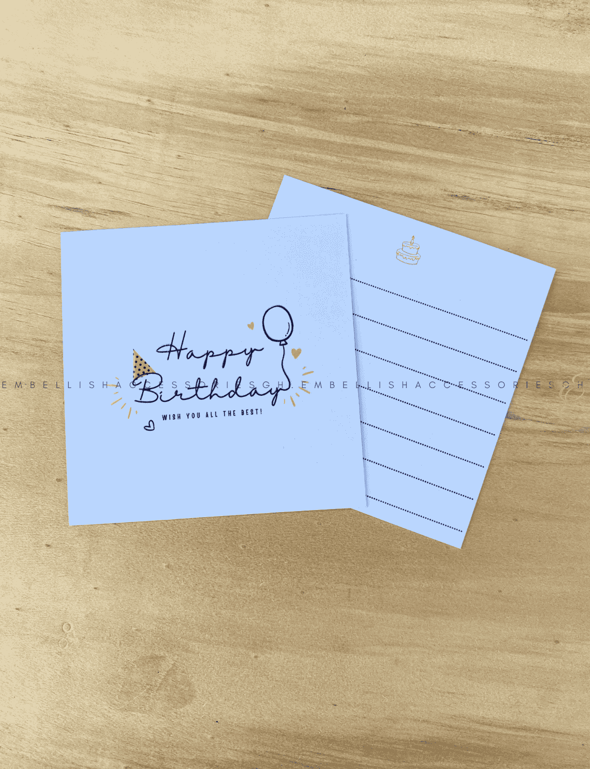 Mini Birthday card - Embellish Accessories