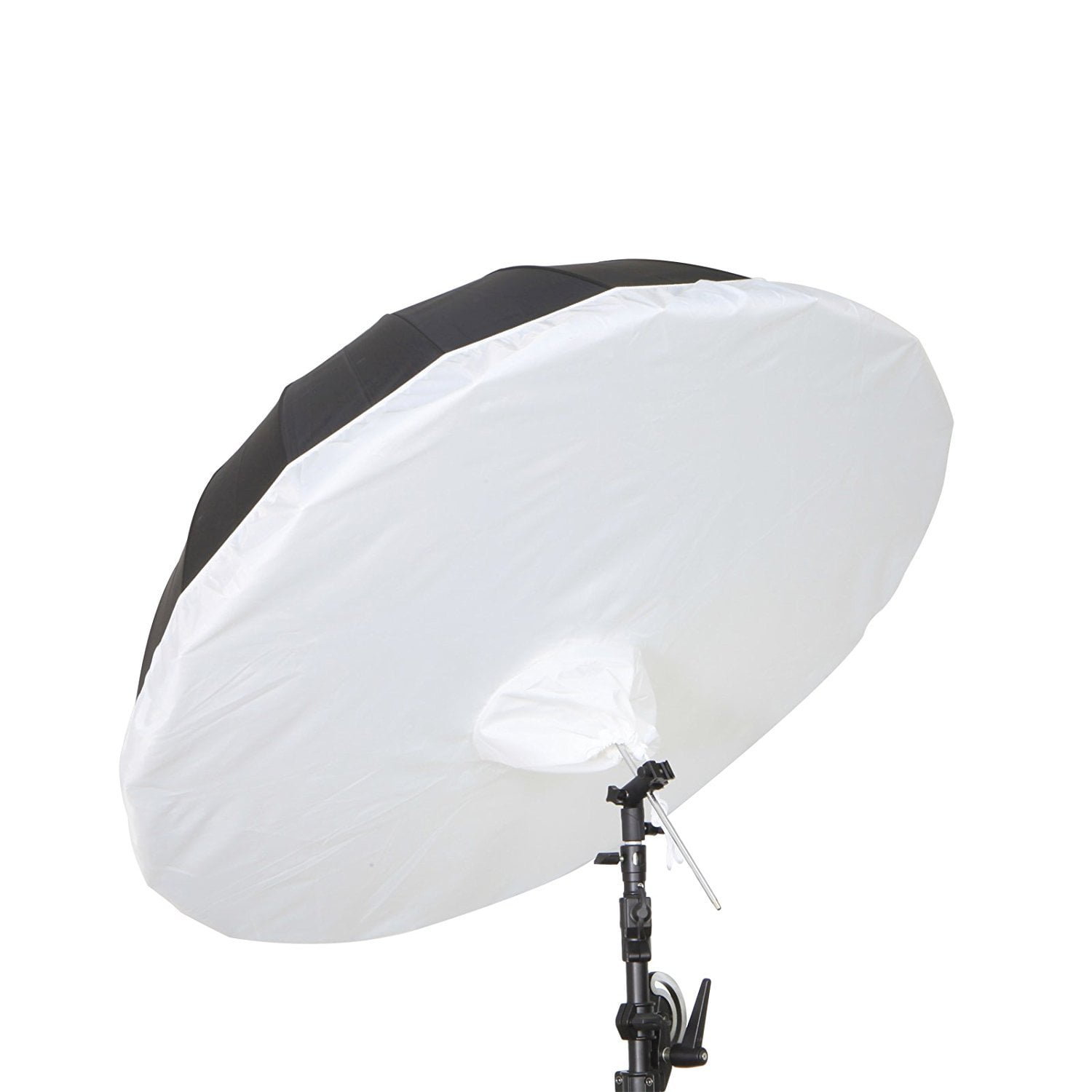 130cm Parabolic Umbrella with Front Diffuser Cover - White | Gopixelr