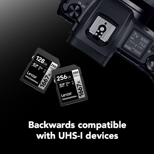 Lexar 256GB Professional 1667x UHS-II SDXC Memory Card