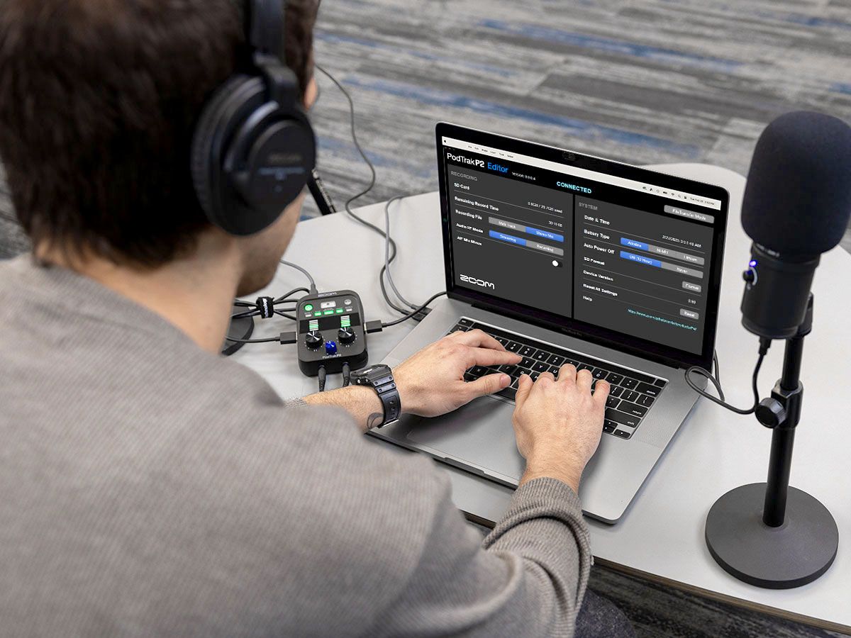 Zoom PodTrak P2 Dual USB Mic Recorder for Podcasters