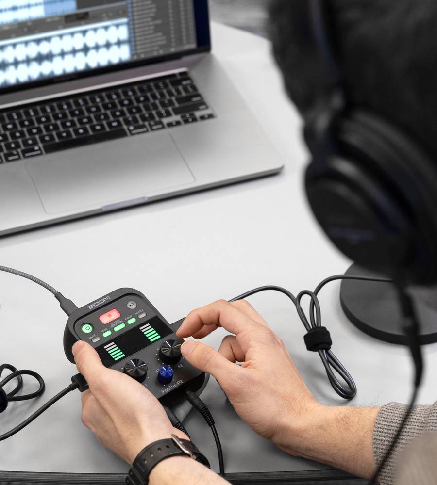 Zoom PodTrak P2 Dual USB Mic Recorder for Podcasters